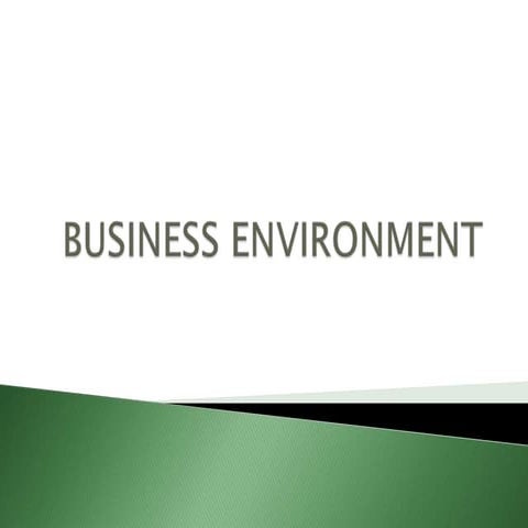 Business environment | PPTX | Green Solutions | Business