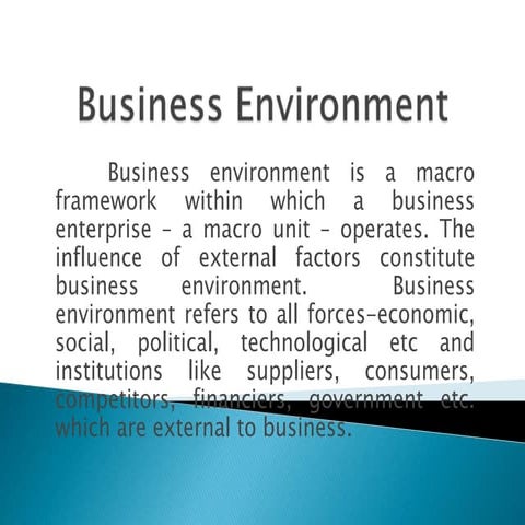 Business environment | PPTX