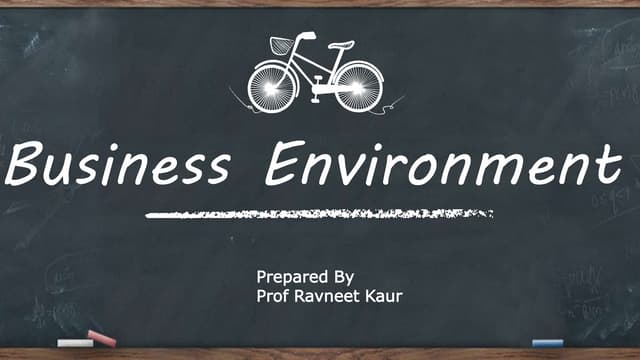 Business environment ppt | PPSX