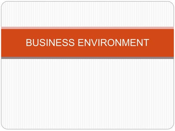 Business environment ppt | PPSX