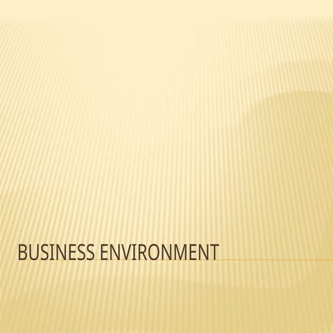 Business environment ppt | PPSX