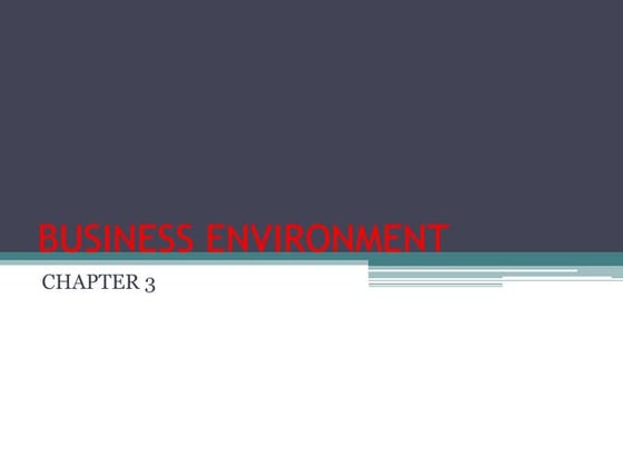 Business environment ppt | PPSX
