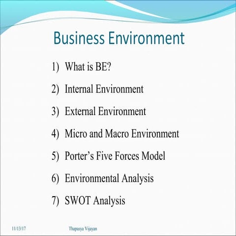 Business environment | PPT