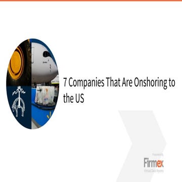 7 Companies That Are Onshoring to the US | PDF