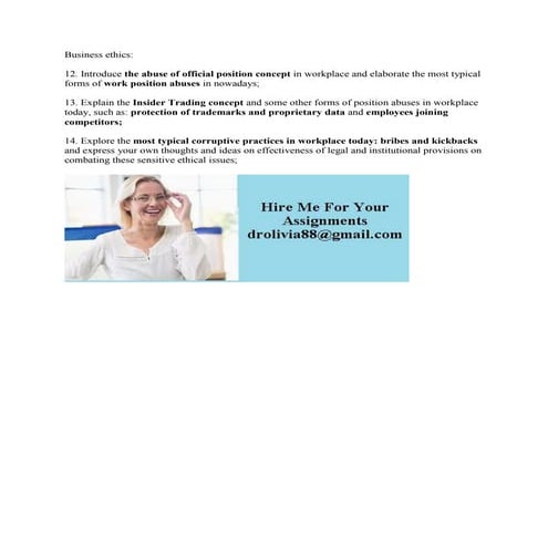 Business ethics- 12- Introduce the abuse of official position concept.docx