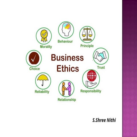 BUSINESS ETHICS - ELEMNETS , FACTORS,......ppt