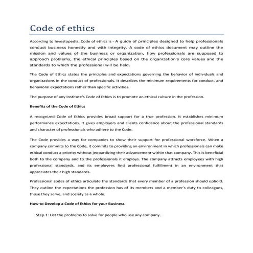 Business ethics | PDF