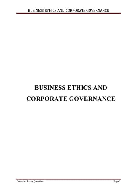 Importance of business ethics | PPTX