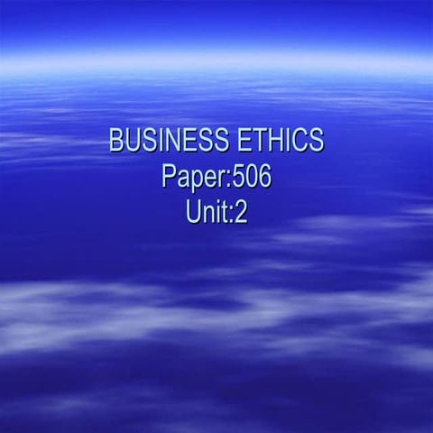 Business Ethics PPT | PPTX