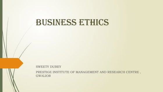 Corporate Governance and Business Ethics - PPT.pptx | Business ...