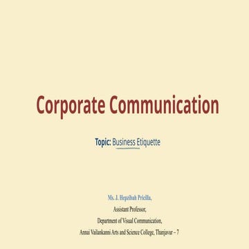 Etiquette | PPTX
