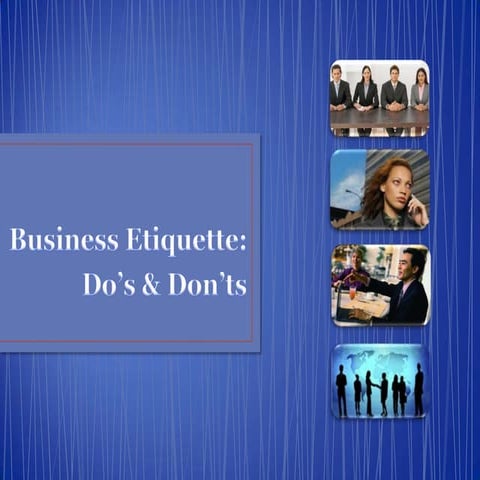 Business etiquette main show complete | PPTX | Travel Preparation and ...
