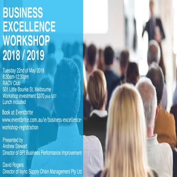 Business Excellence Workshop | PPT
