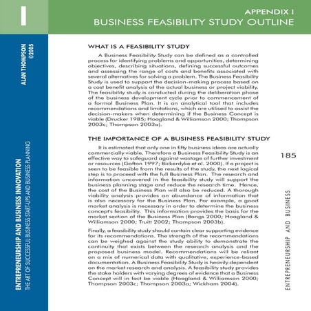 Business feasibility study_outline | PDF