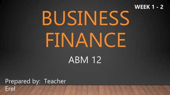 ABM_Business Finance CG.pdf.................................. | PDF | Business Accounting ...
