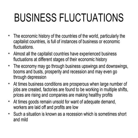 Business fluctuations (2) | PPT