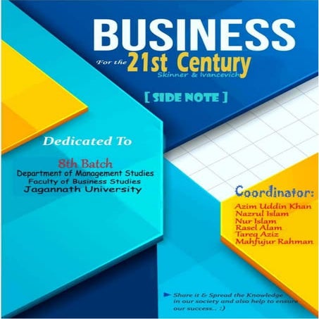 Viva Short Note (BBA/MBA) // Business for 21 st century (short note or ...