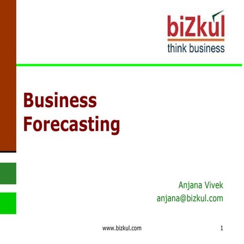 Business Forecasting | PPT