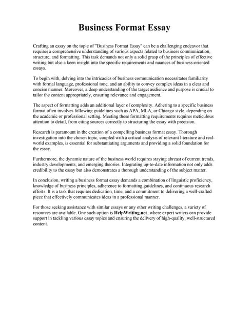 Mba Essay Structure.pdf | Business Administration | Business