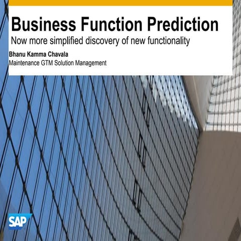 Business function prediction | PPT
