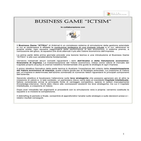 Business game | PDF
