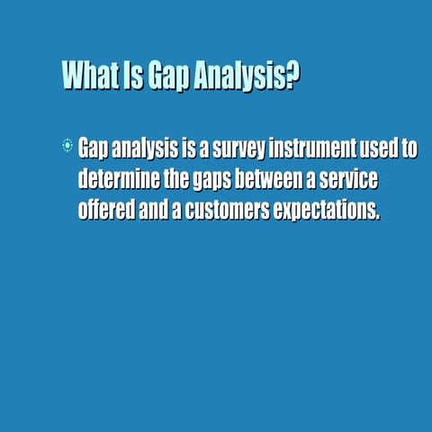 Business Gap Analysis in Manufacturing Systme | PPT