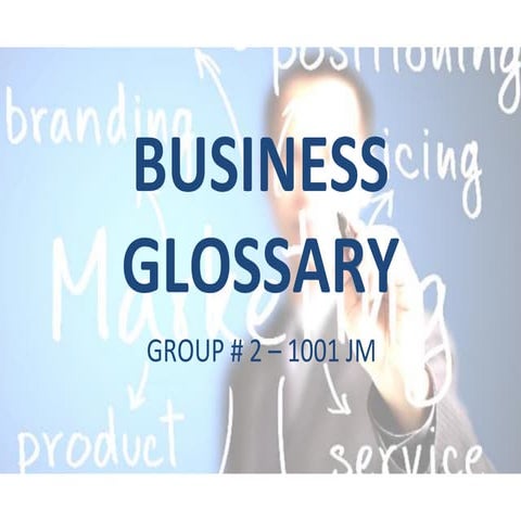 Business glossary | PDF