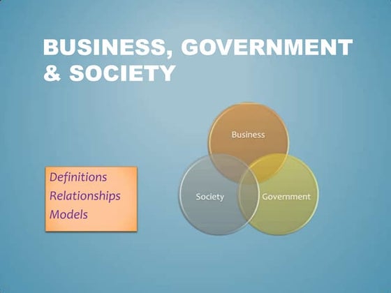 Business government and society | PPTX