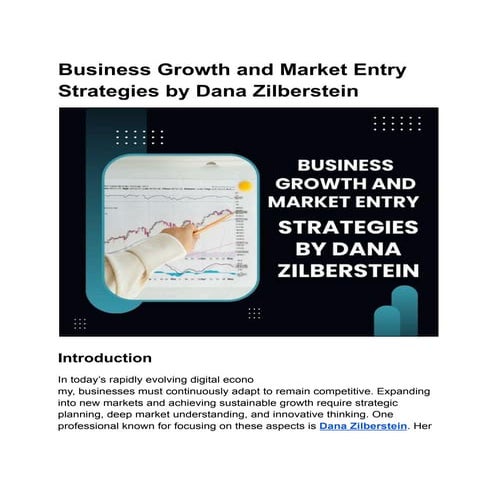 Business Growth Strategies Inspired by Dana Zilberstein | PDF