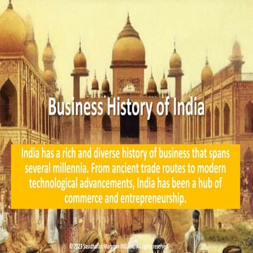 Business History of India | PPTX