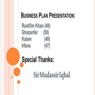 Business idea ppt | PPTX