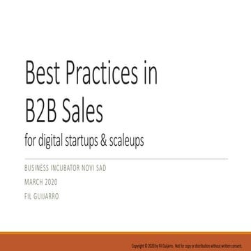 Basics of B2B Sales | PDF