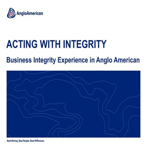 08.04.2015, Business integrity policy and experience, Dr. Graeme ...