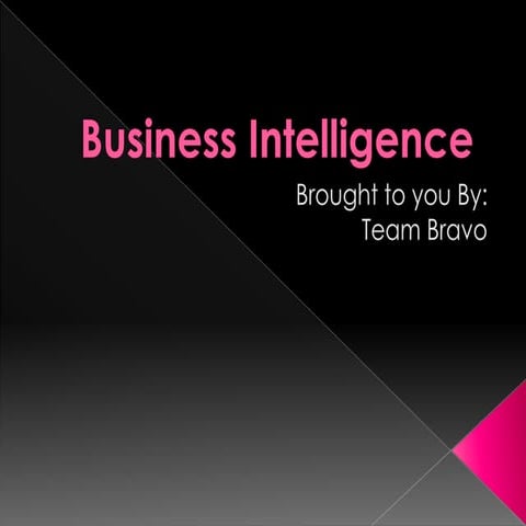 Business intelligence | PPT