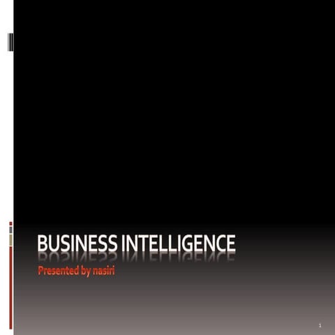 Business intelligence | PPT