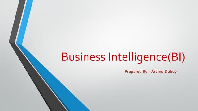 Business intelligence | PPTX
