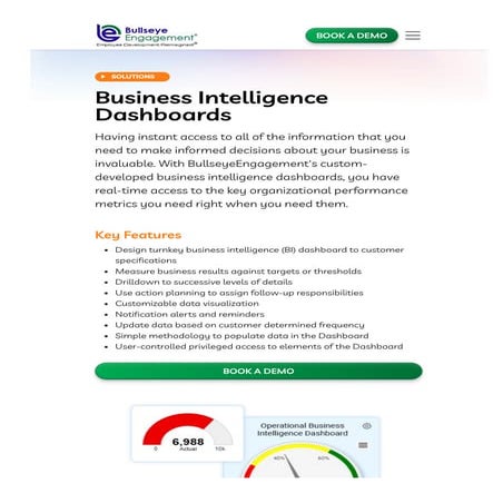 Business Intelligence Dashboards.BullseyeEngagement | PDF