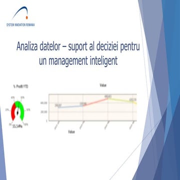 Analiza datelor - suport al deciziei pentru un management inteligent | PDF