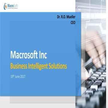 Business Intelligent Solutions Macrosoft Inc. | PPT
