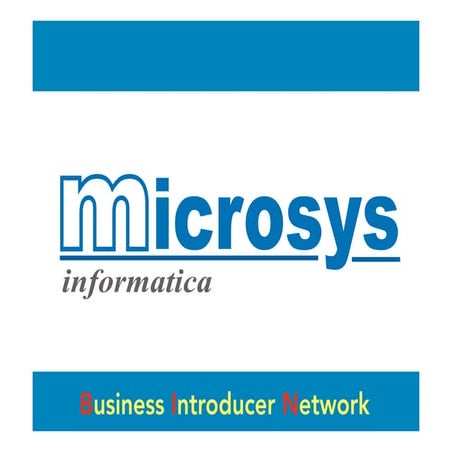 Microsys Informatica cerca BUSINESS INTRODUCER | PDF