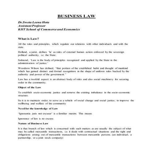 Business Law 1.docx | Business | Business and Finance
