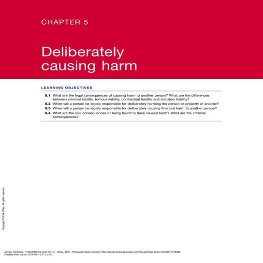 LAWS1100 Nickolas James Business law 4_e_----_(chapter_5_deliberately ...