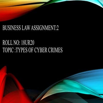Business law assignment | PPT