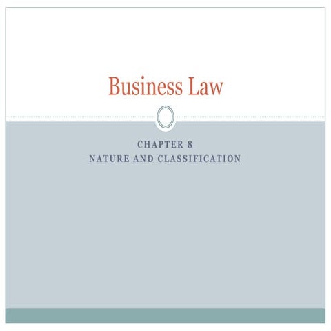 Business law, chapter 8 | PPT