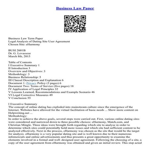 Business Law Paper | PDF