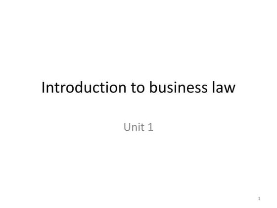 Business law ppt | PPTX | Legal Services Industry | Industries