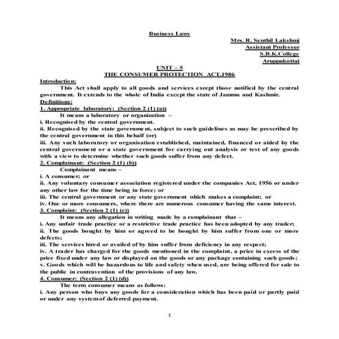 Business law unit 5 | DOCX