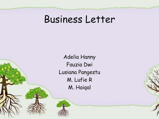 Business letter | PPT