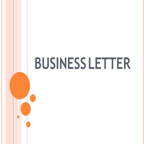 Business letter | PPT
