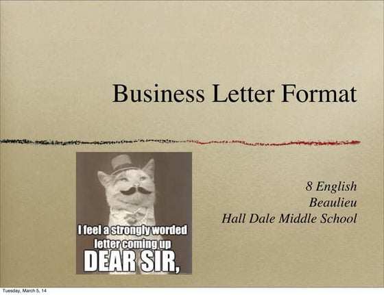 Styles of business letters | PPT